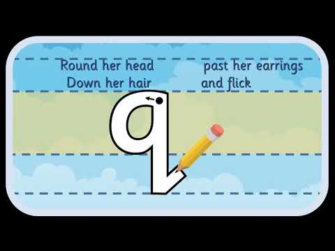'q' letter formation