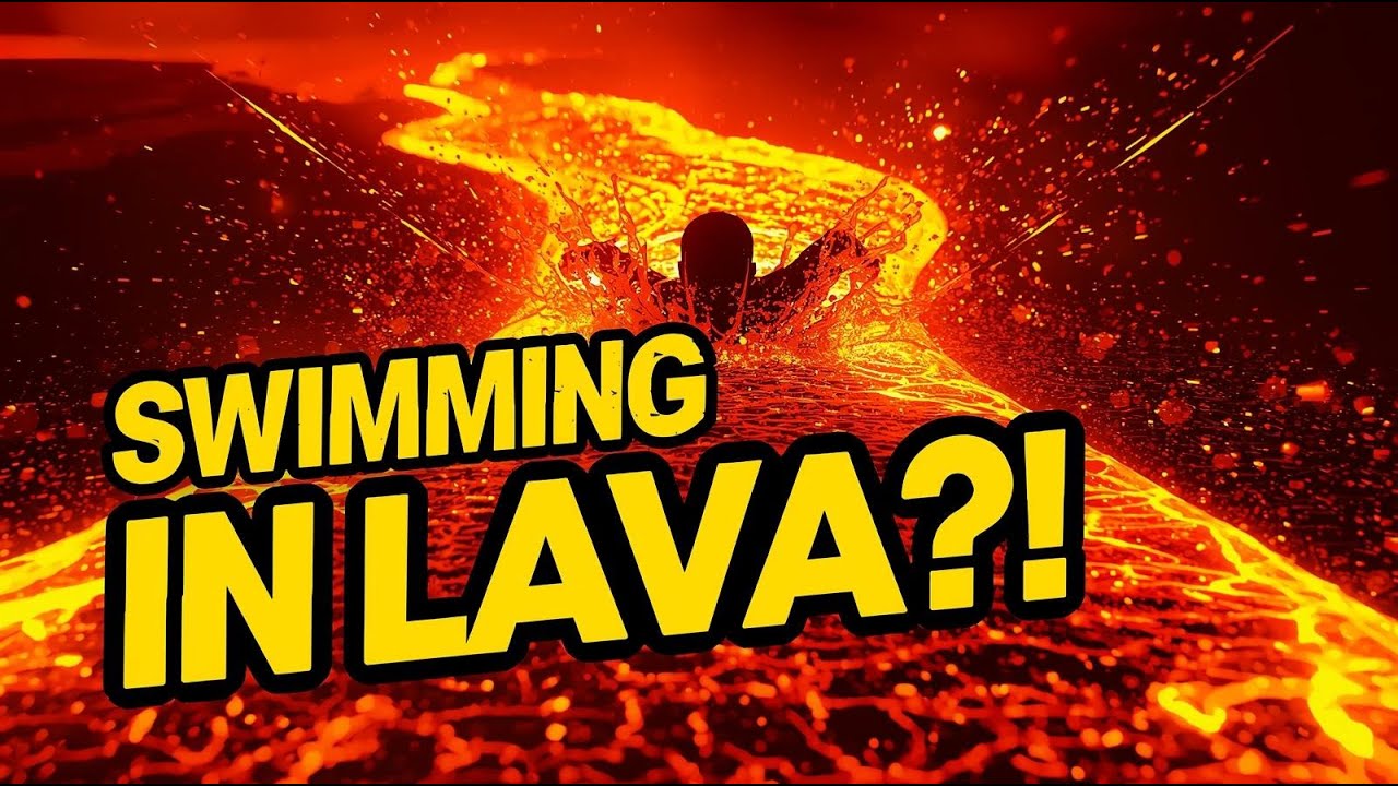 Can a Human Really Swim in Molten Lava? - YouTube
