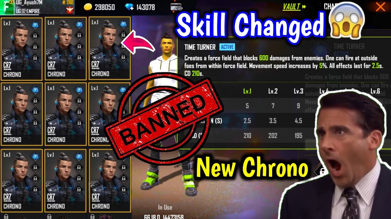 Chrono Skill Changed Permanently🤯🔥New Chrono First Gameplay Fair ...