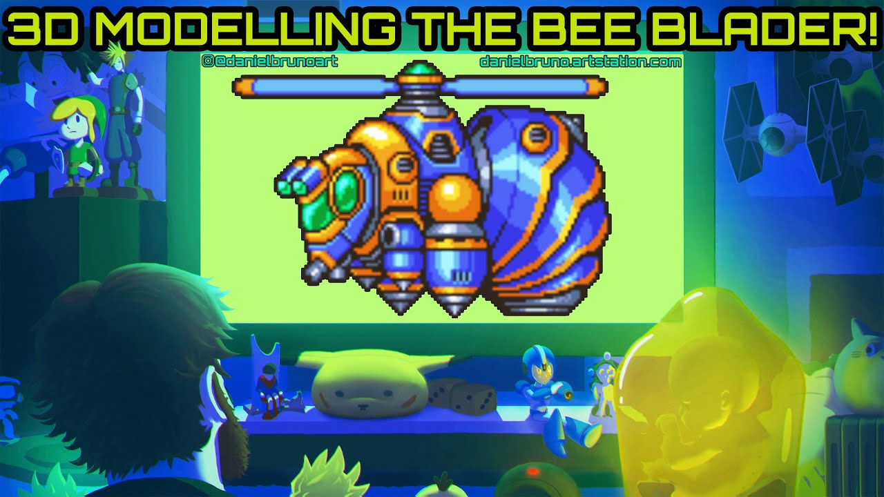 Working on MMXFPS - Bee Blader 3D Modelling Stream!00 - YouTube