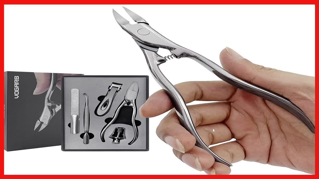 VOGARB 5pcs Large Nail Clippers Set for Thick/Ingrown Nails Toenail and ...