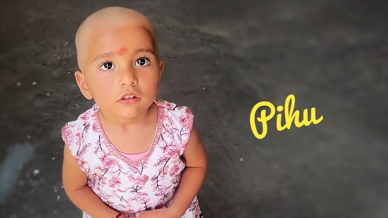 Pihu Ka mundan hogaya 😱 Pihu cute moments || Pihu and Rasbhari Moments ...