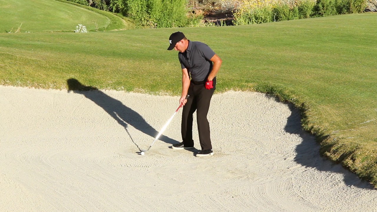 How to hit a Long Bunker Shot - YouTube