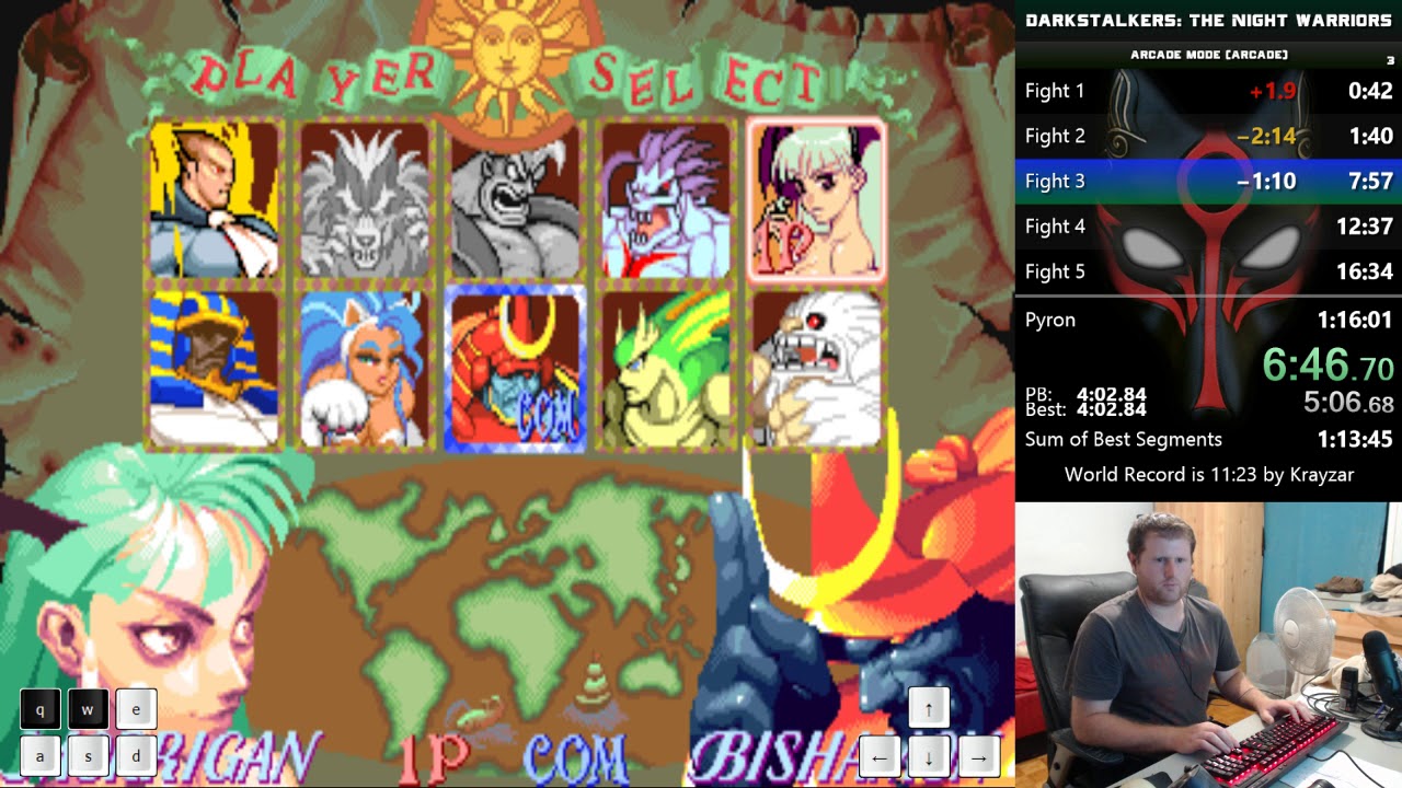 Darkstalkers: The Night Warriors (Arcade) - Morrigan - "Speedrun" - 1: ...