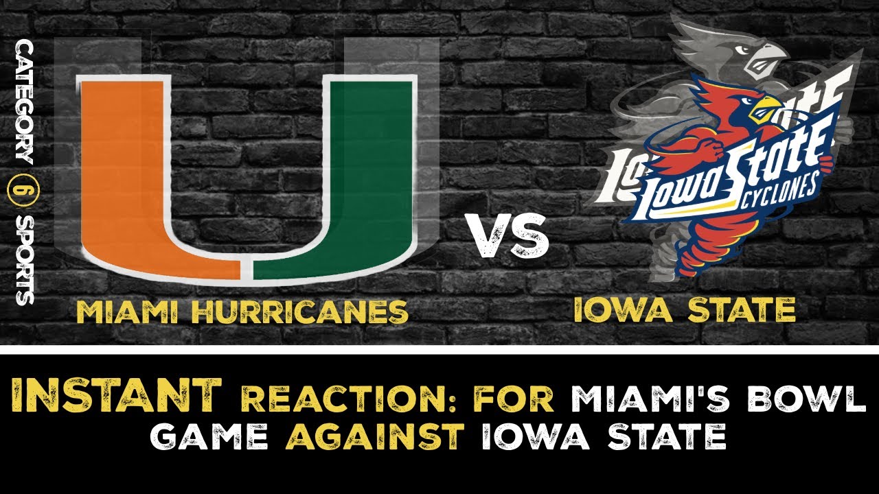 INSTANT Reaction: Miami Hurricanes tough LOSS to Iowa State Cyclones ...