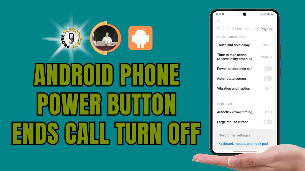 How to Turn Off the Power Button Ends Call on Your Android Phone - YouTube