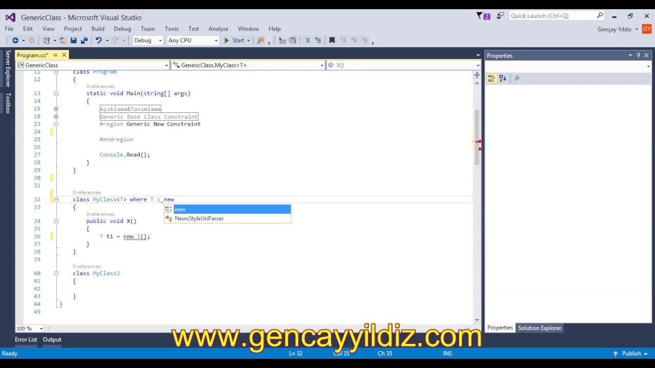 40 C Generic Class New Constraint Youtube
