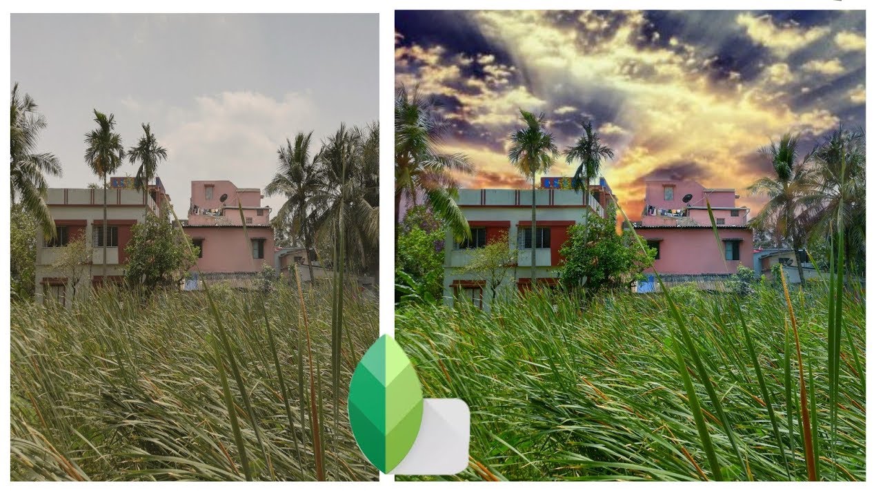 Sky Replacement and Retouching of Landscape: Snapseed editing tutorial ...