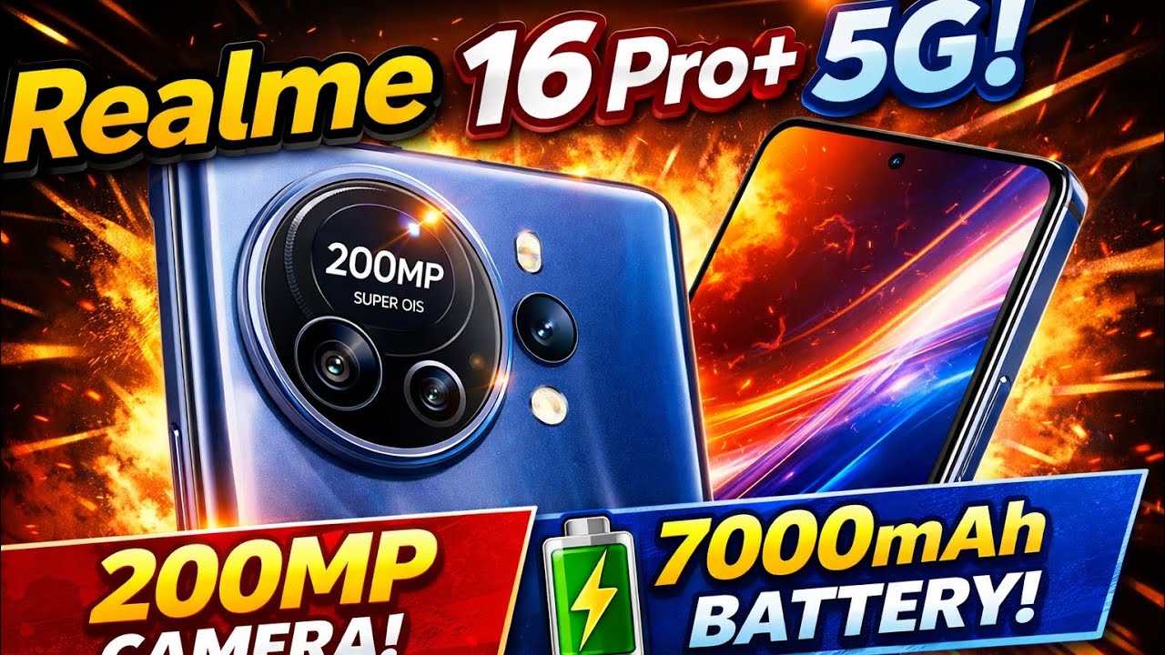 Realme 16 Pro+ 5G 🔥 200MP Camera & 7000mAh Battery | Full Review Hindi - YouTube