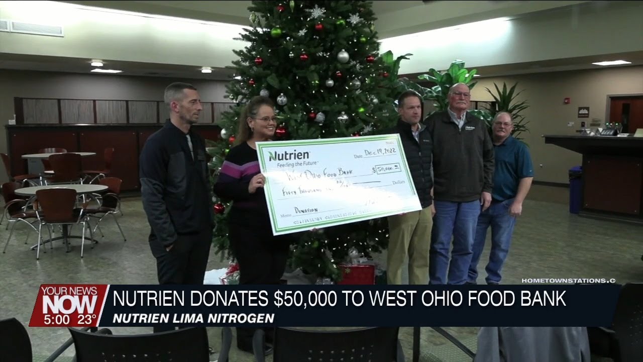 West Ohio Food Bank receives a $50,000 donation from Nutrien - YouTube