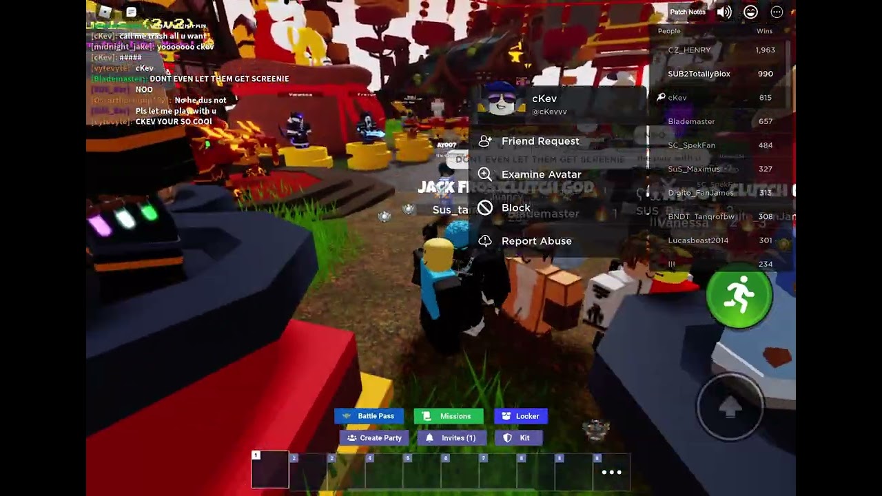 I met ckev in Roblox bedwars - YouTube