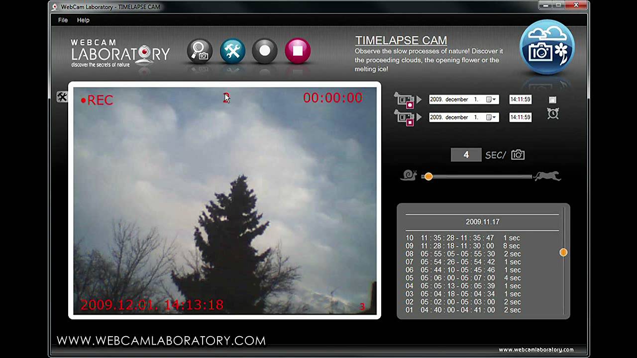Time-lapse - WebCam Laboratory - YouTube