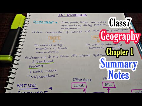 Summary notes // Class 7 // NCERT // Geography // Chapter1 // Our ...