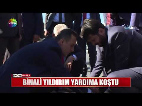 Binali Yıldırım yardıma koştu
