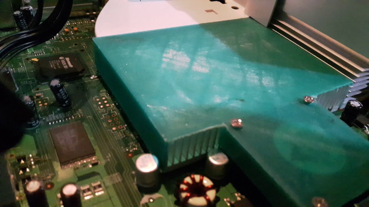 Xbox 360 gpu cooling mod - YouTube