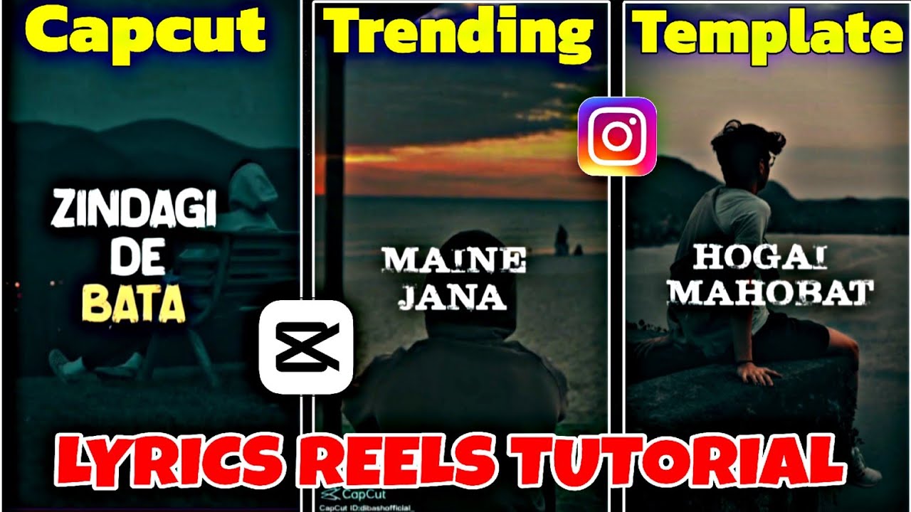 New Capcut Trending Template | Behind Lyrics Reels | Trending Reels Editing | Capcut New ...