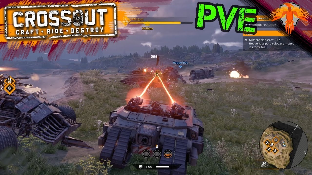Crossout PvE Multiplayer Gameplay 2022 - PvE Battles 201 - No ...