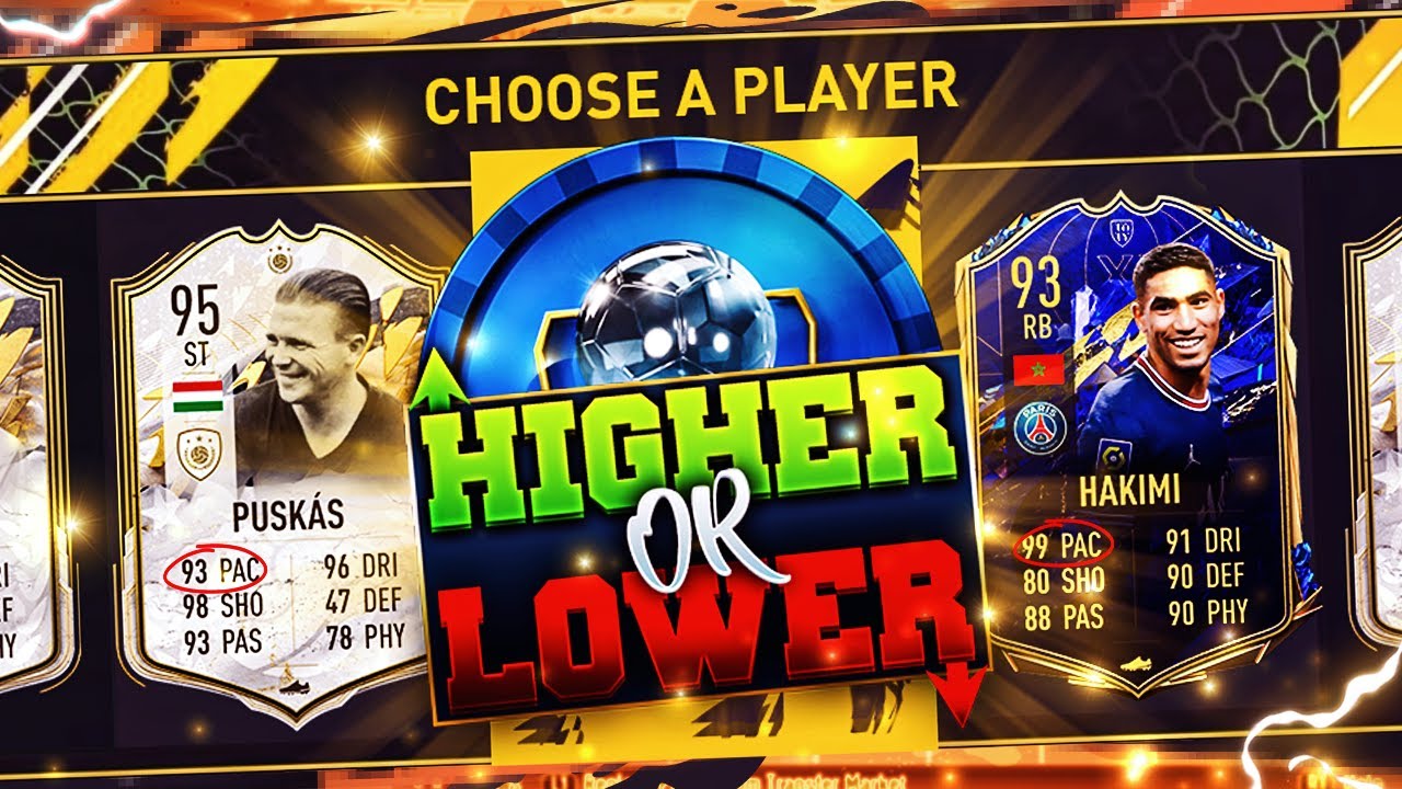HIGHER or LOWER DRAFT BATTLE ft. Sunzone ⚽🔥 FIFA 22 - YouTube