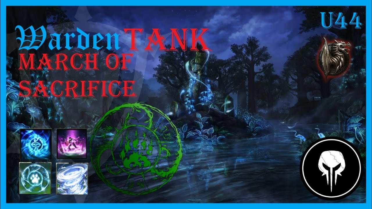 ESO March of Sacrifice Trifecta, Warden Tank POV + Build, PS5 EU, U44 - YouTube
