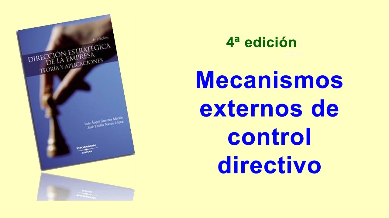 Mecanismos externos de control directivo - YouTube