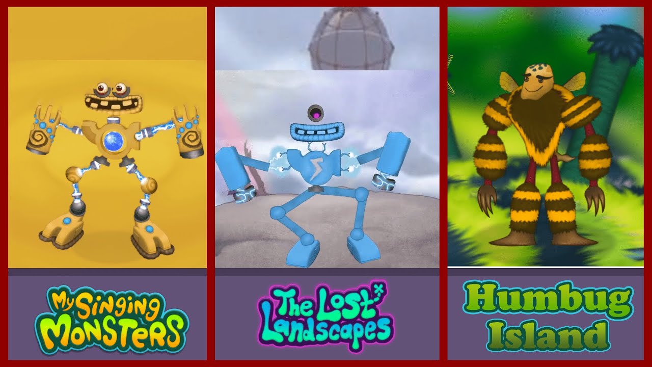 My Singing Monsters Vs The Lost Landscapes Vs Humbug Island | Redesign ...