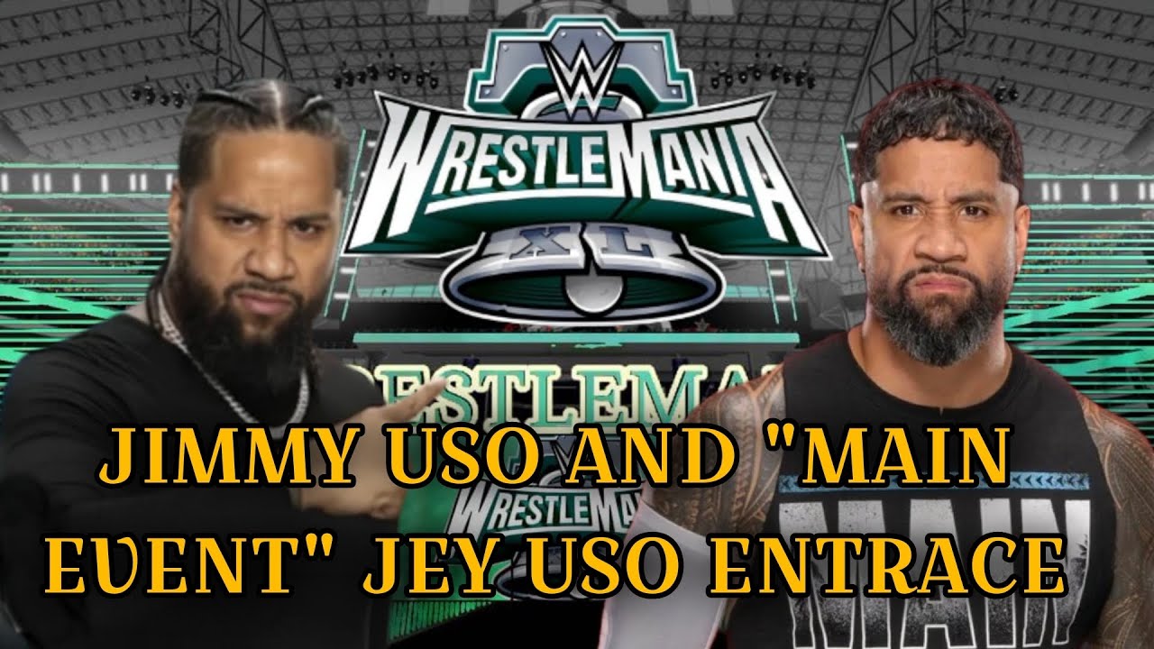 JIMMY USO AND JEY USO ENTRACE WWE WRESTLEMANIA 40 STAGE CUSTOM ...