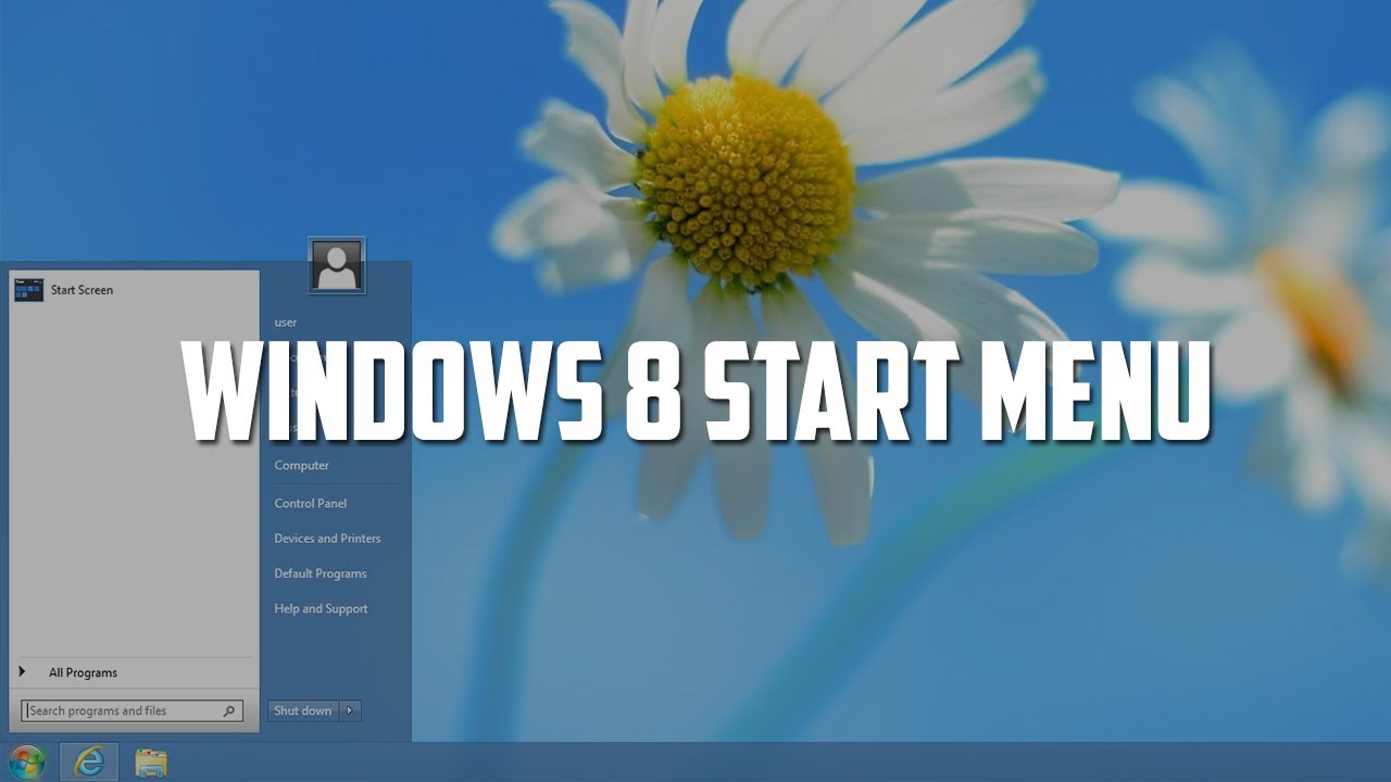 StartIsBack - Get The Start Menu Back In Windows 8! - YouTube