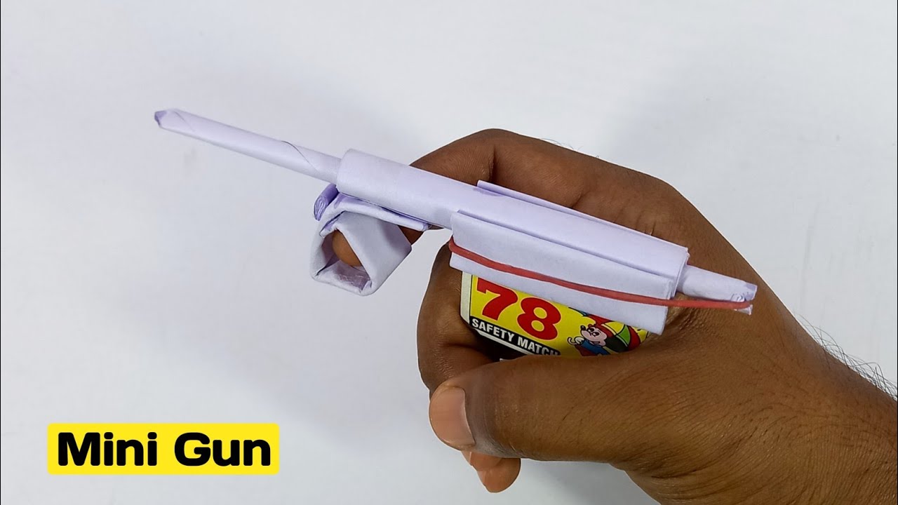 Paper Mini Gun | How to make a Paper Gun (Origami - Gun) - Paper Pistol ...