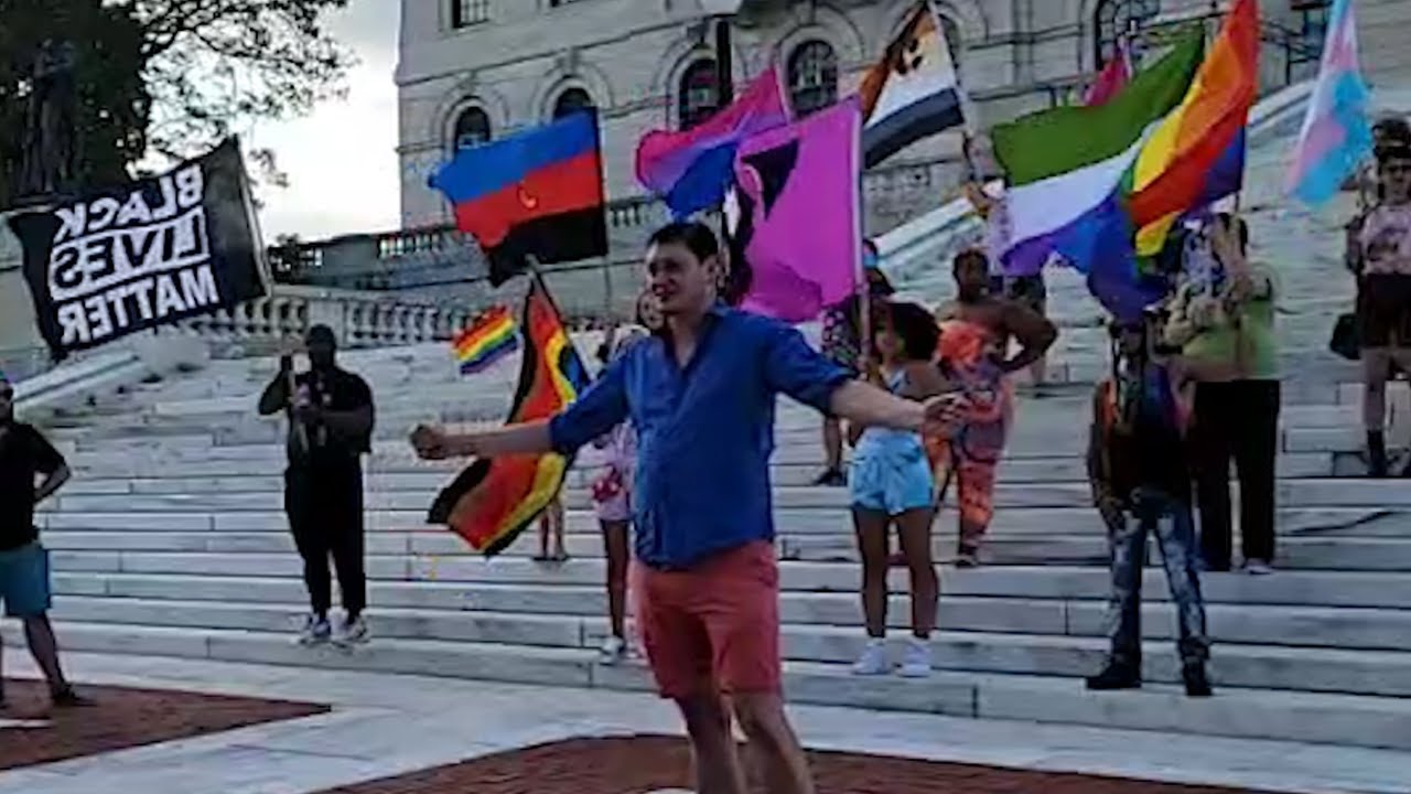 RI State Senator Sam Bell Speaks At Providence Pride - Talks Activism ...