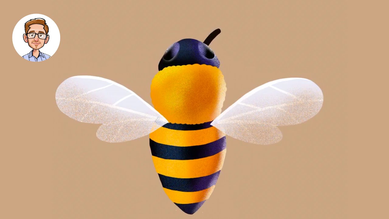 BEE- Digital Drawing - YouTube