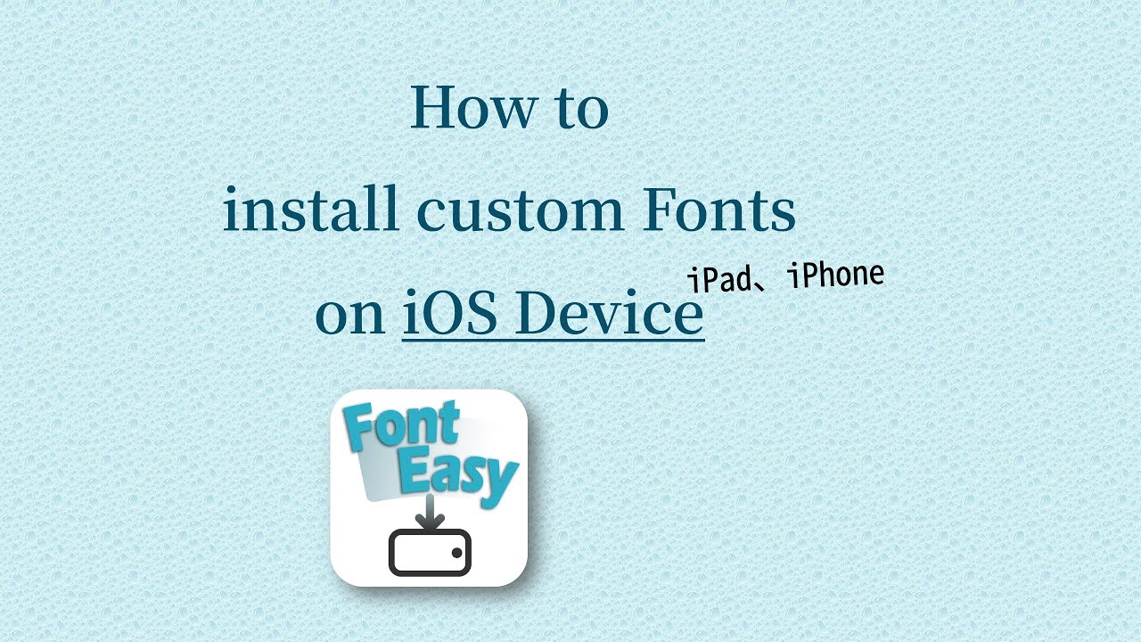 How to install Fonts on iPad and iPhone in 2025 - YouTube