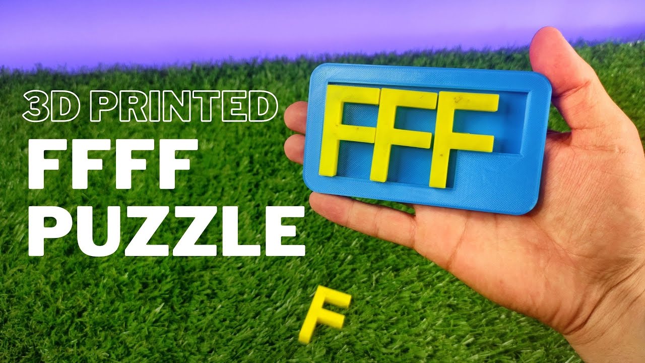 3D Printed FFFF Puzzle - Impossible Looking #Shorts - YouTube