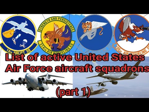 list of united state air force aircraft squadrons (team emblem) - YouTube