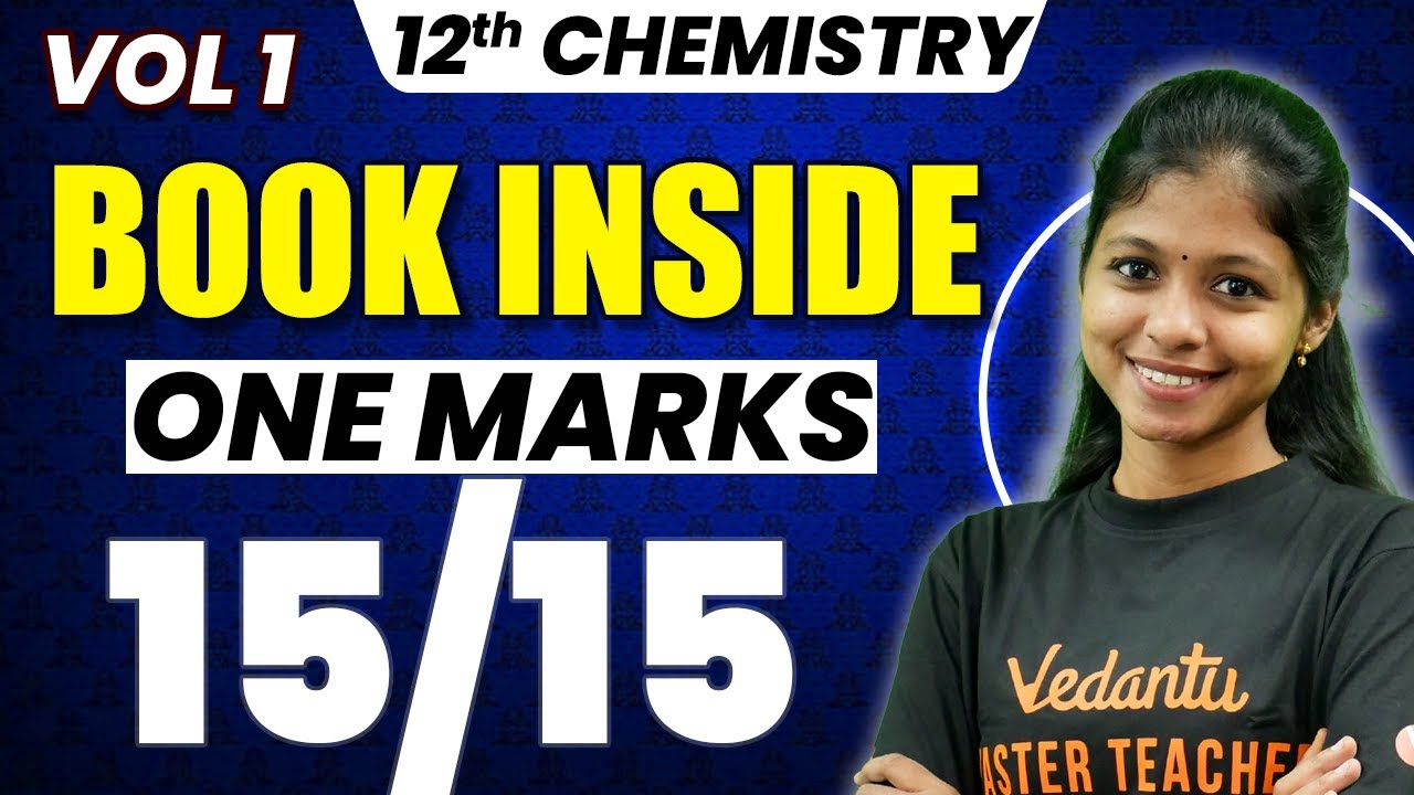 12th Chemistry | Book Inside 1 Mark Quiz Volume 1 | Shravanee Ma'am ...