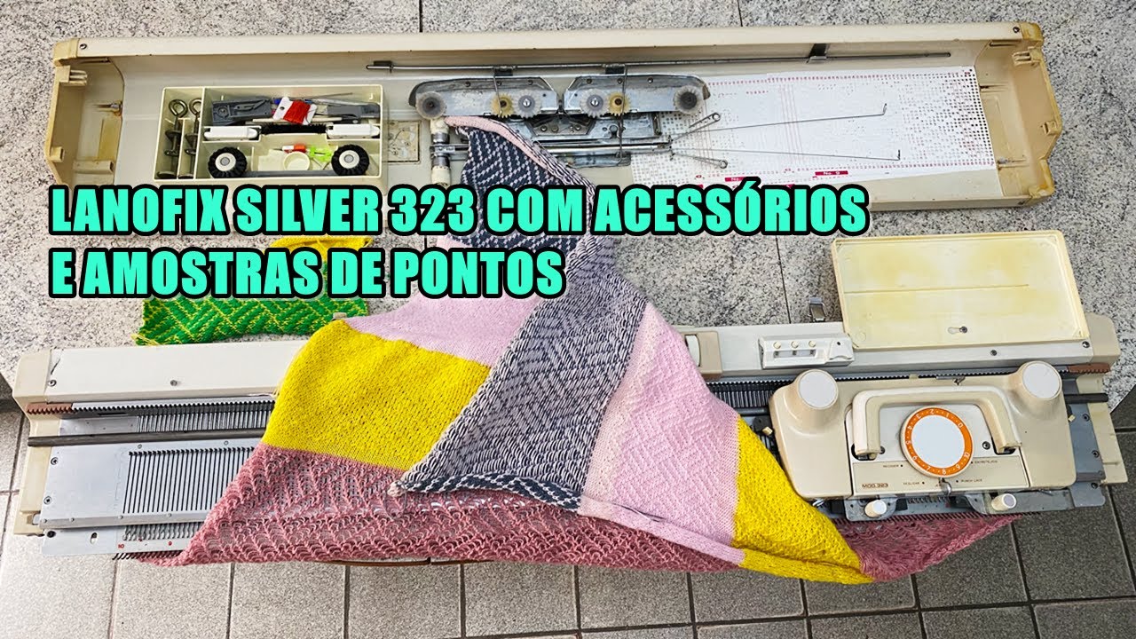 Demostrando a Máquina Lanofix Silver 323 com Acessórios + Amostras de ...