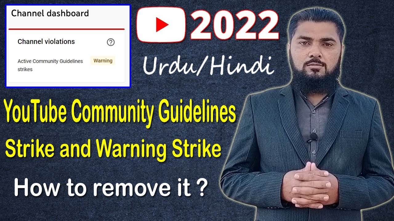 YouTube Community Guidelines Strike | Guideline Warning Strike | How To ...