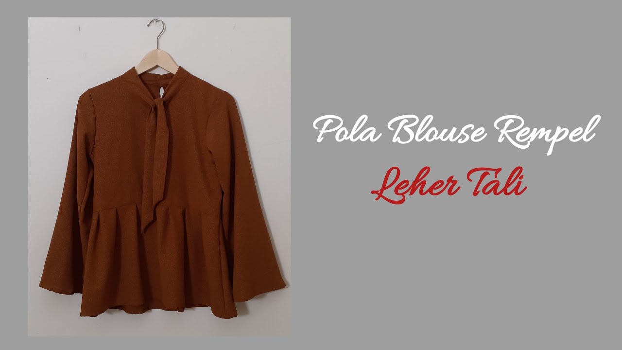 Cara Membuat Pola Blouse Rempel || Pola Baju Atasan Wanita # ...