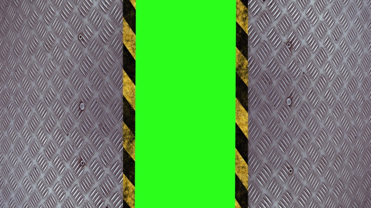 heavy steel gate opens and closes - green screen effect - YouTube