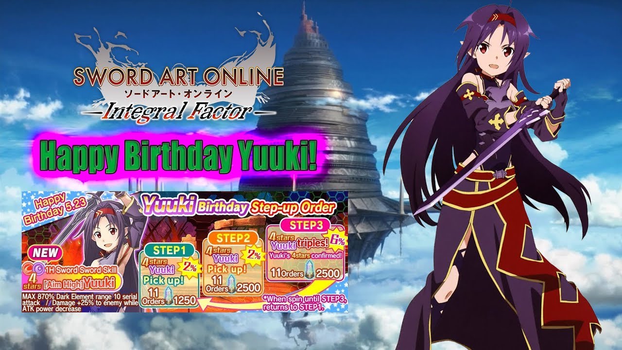 Happy Birthday Yuuki Order Discounted Banner and Guaranteed yuuki ...