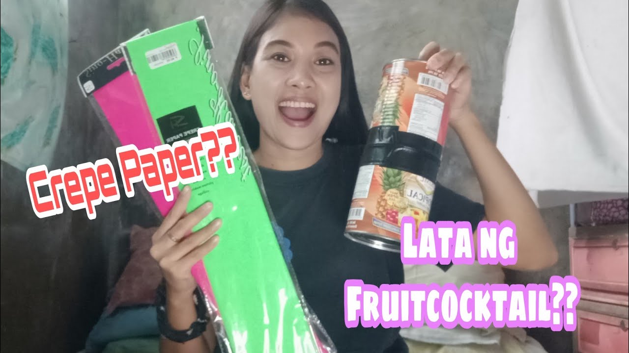 DIY Alkansya Design | Lata and Crepe Paper | Ysang and Yj Channel - YouTube