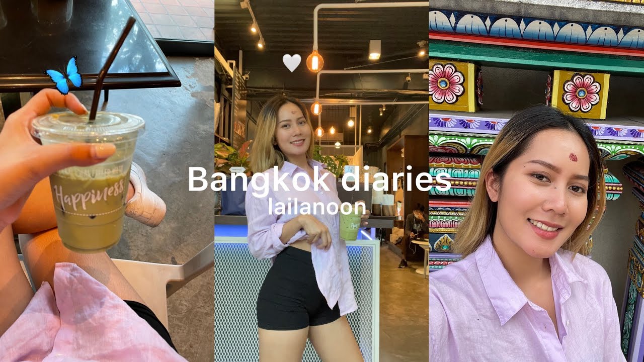Bangkok diaries | Wat Khaek Silom, cafe, Jodd fairs Market - YouTube