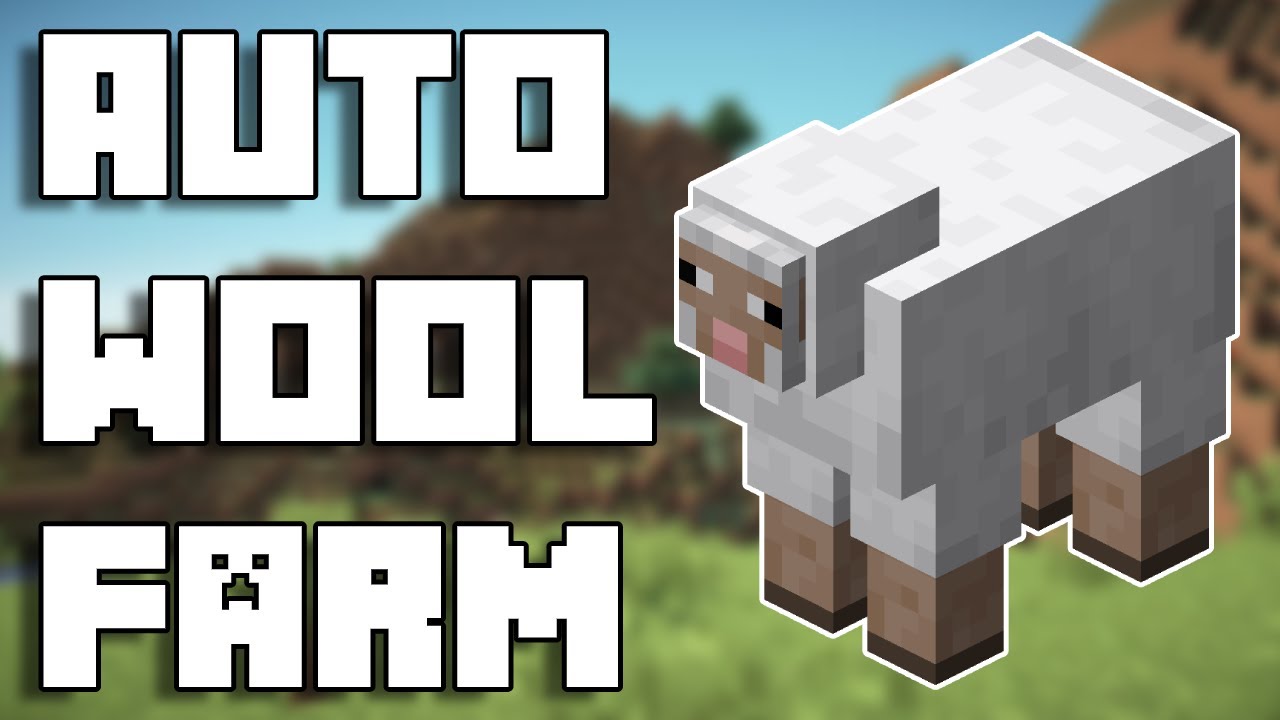Minecraft Bedrock Simple Auto Wool Farm - YouTube