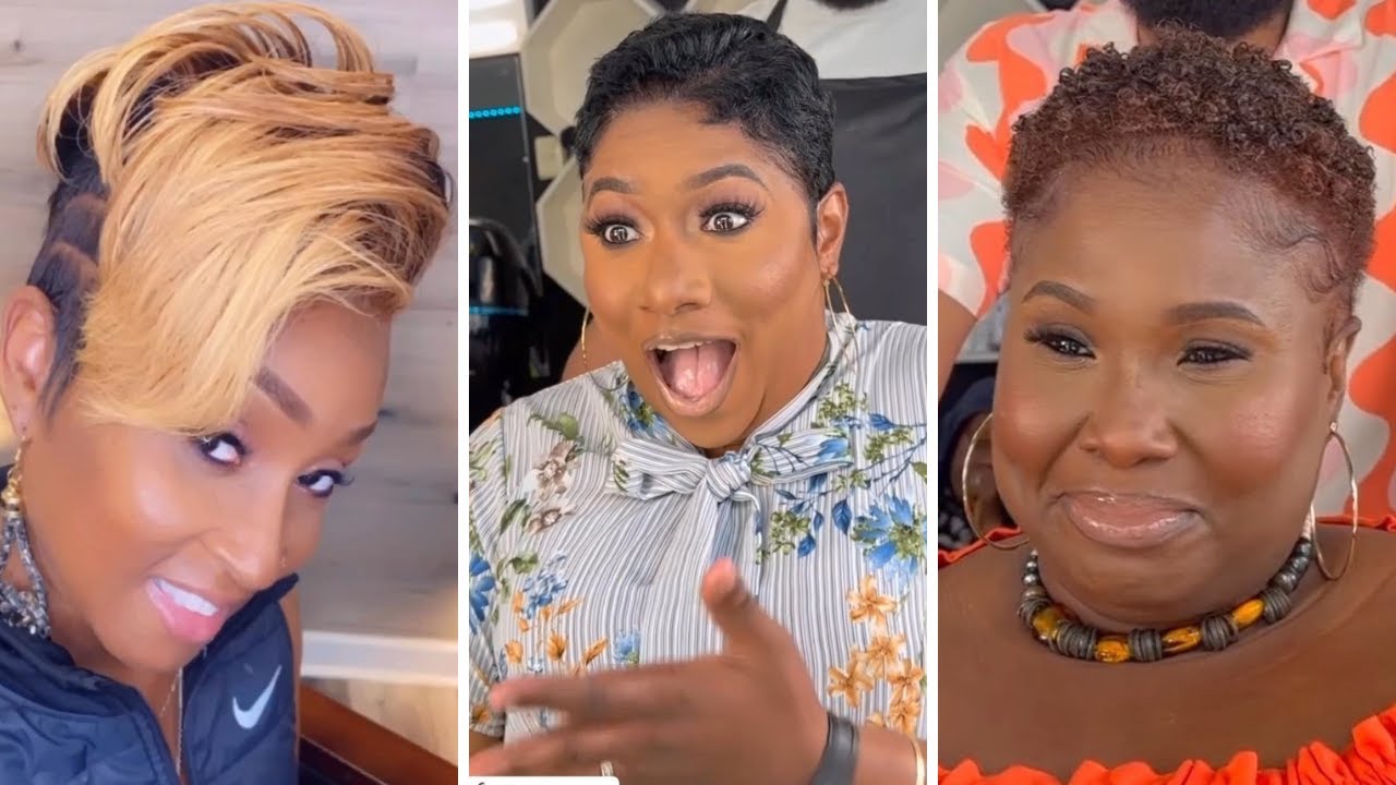 Beautiful Black Older Women Slaying Gracefully in Short Natural ...