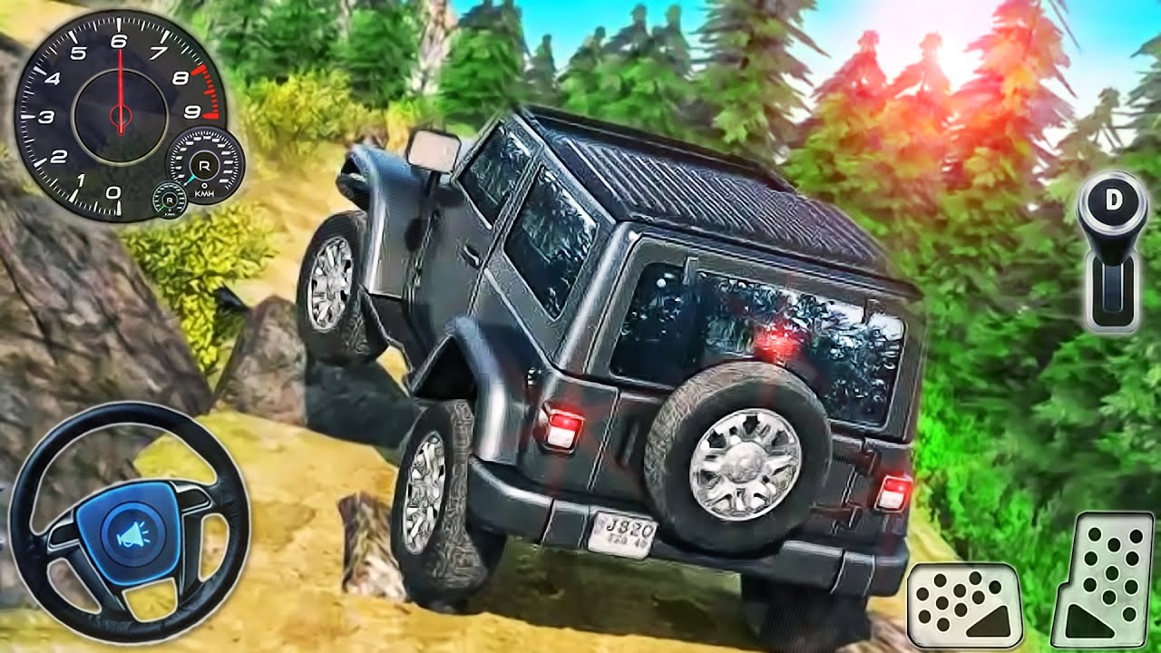 Offroad Jeep Short Driving Simulator - 4x4 Mountain Uphill Car Stunt ...