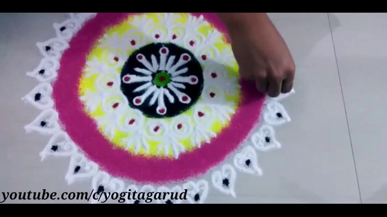 Galicha rangoli design | creative rangoli by yogita garud - YouTube