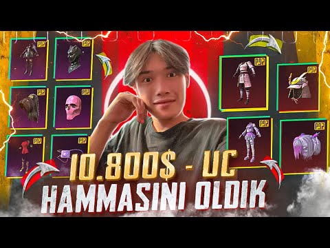 🤩 10.800$-UC’ga 7- ta MIFIK 🔥 BooM HAMMASINI OLDIK !!! - PUBG MOBILE