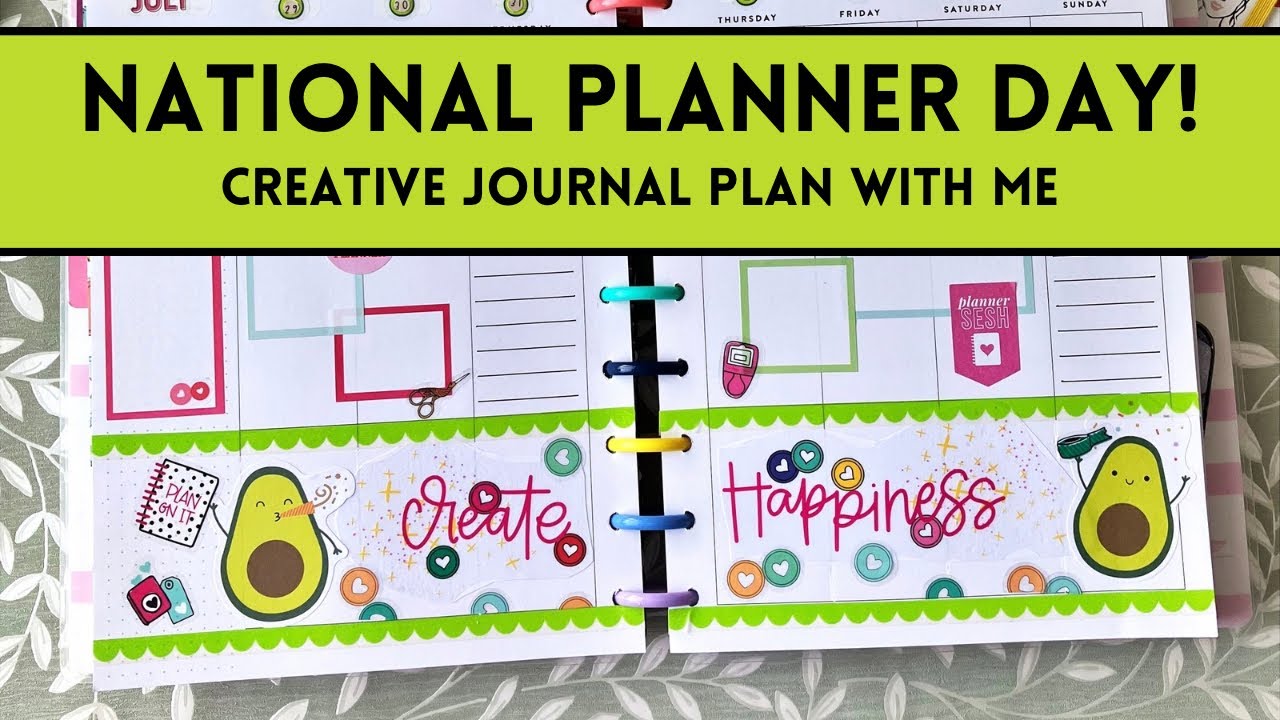 PLAN WITH ME | NATIONAL PLANNER DAY with a Twist! | Happy Planner ...