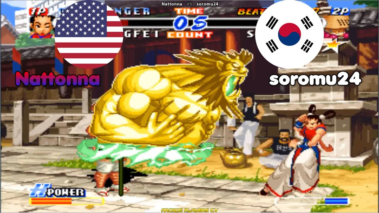 Real Bout Fatal Fury 2 Nattonna (Usa) vs soromu24 (South Korea) rbff2 ...