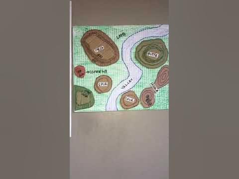 Geography Contour model and landforms - YouTube