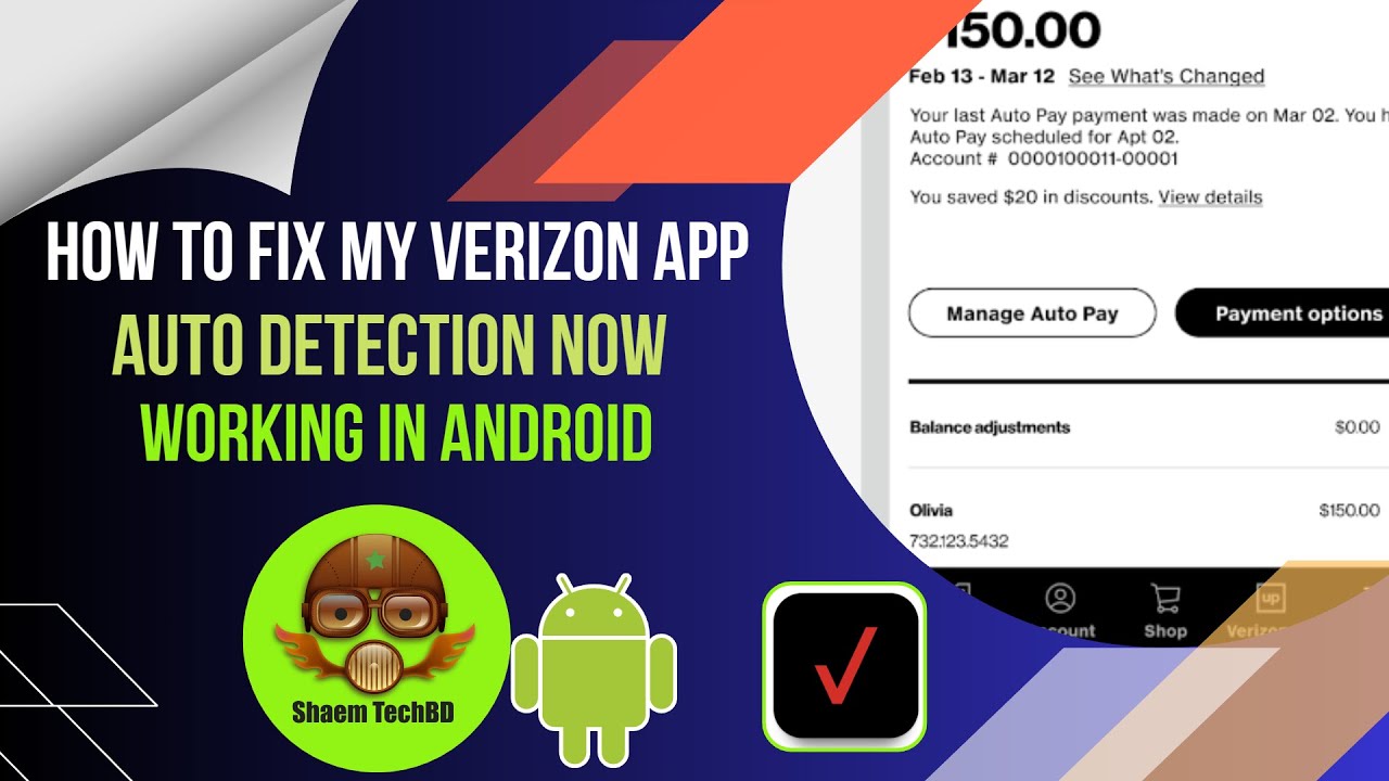 How to Fix My Verizon App Auto Detection Now Working in Android - YouTube